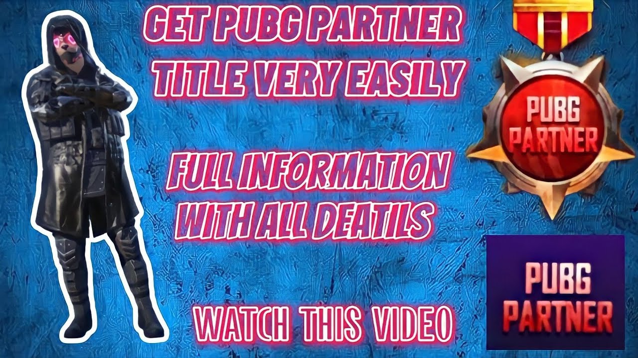 Get Pubg Partner title Easily In Your Game I'd In A Few Hours 😱💯 - Pubg ...