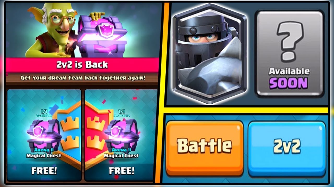 NEW CLASH ROYALE UPDATE | MEGA KNIGHT & 2 FREE MAGICAL CHEST OPENING ...
