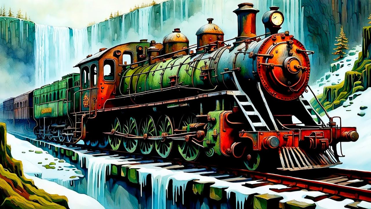 4K Waterfalls Train - YouTube