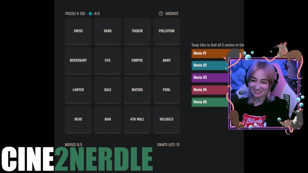 Cine2Nerdle with Ped! - YouTube