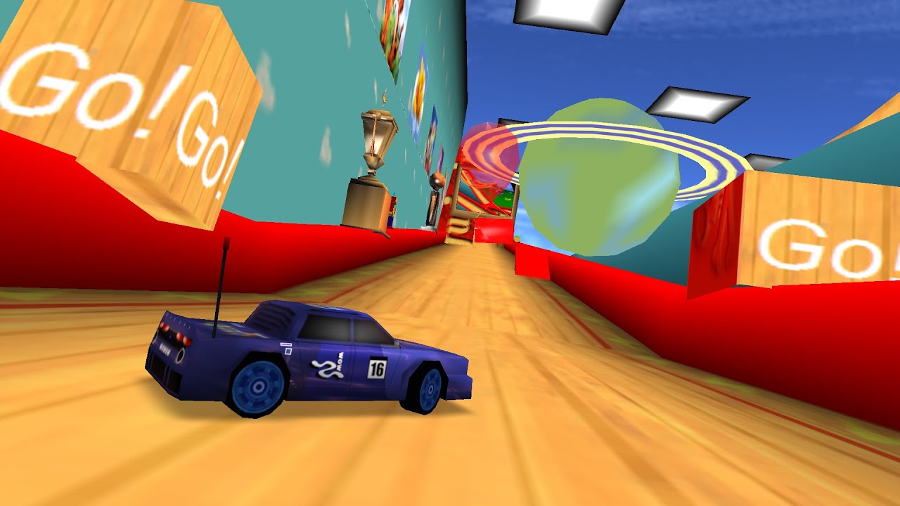 RVGL. Custom Toys by miromiro. 16 cars, 4 laps. Car EVE-16 - YouTube