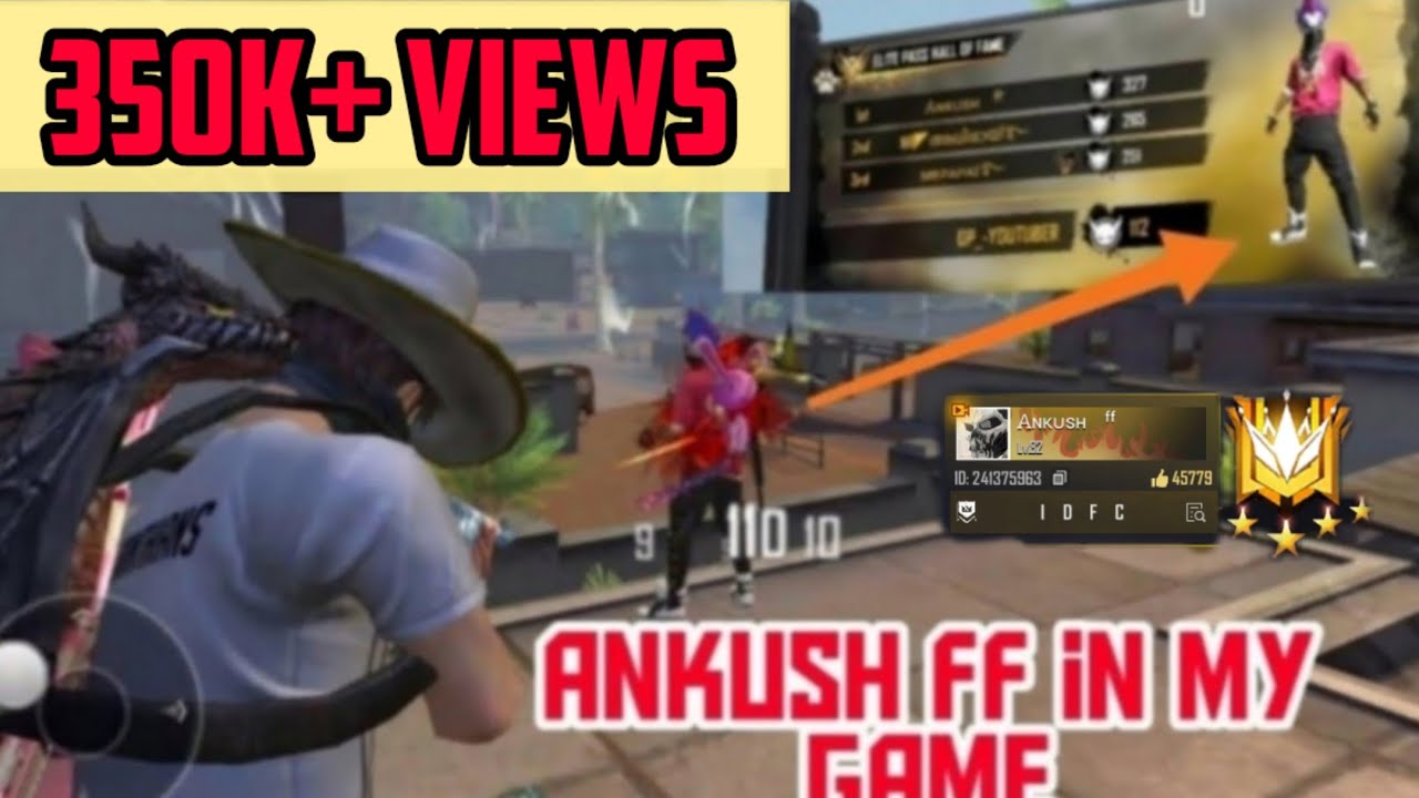 Ankush ff in my game !!and Ankush ff killed me 😭😭😭!!! - YouTube