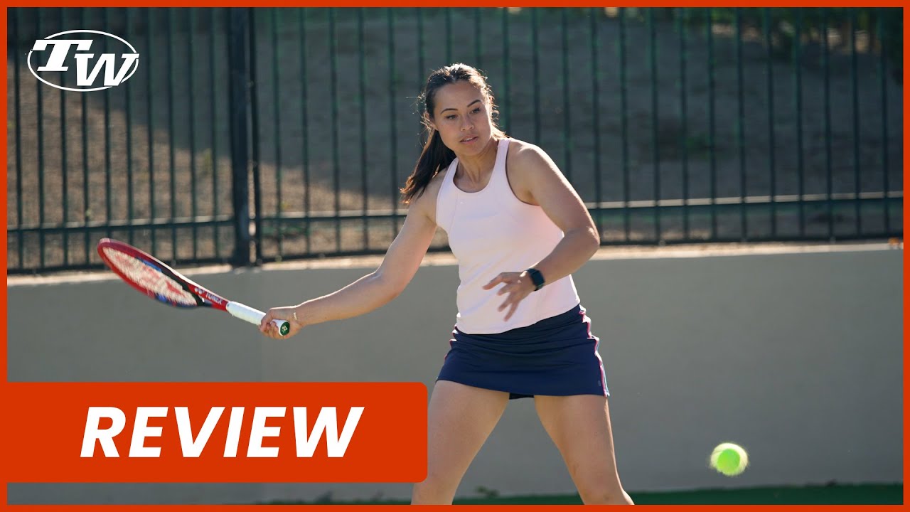 Why WTA Pro Angela Kulikov switched to the Yonex VCORE 100 (from Wilson Ultra 100); & string ...