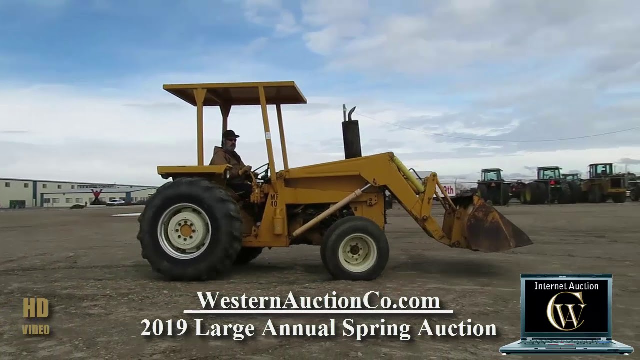 Massey Ferguson 40 Industrial Tractor For Sale At Auction! - YouTube