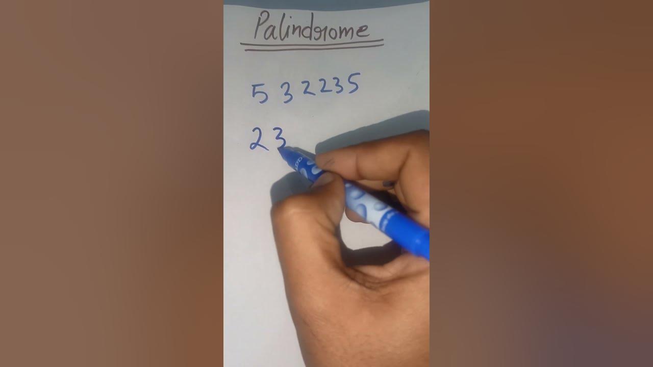 PALINDROME NUMBERS !!!! - YouTube