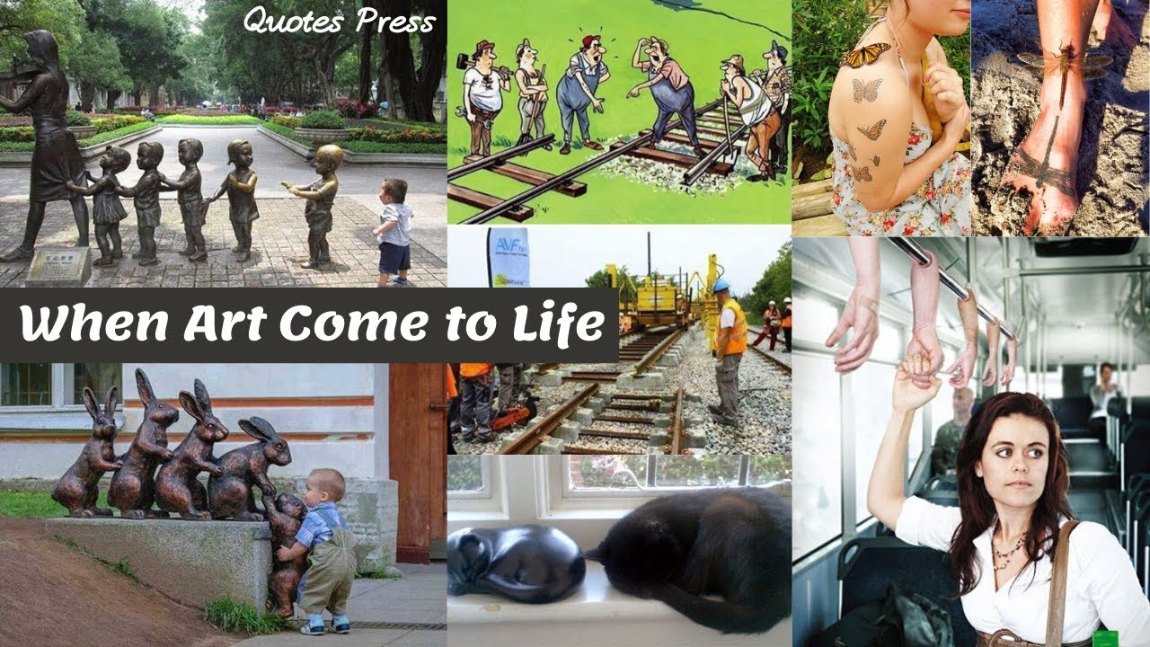 Funny Moments When Art come to life | Art in life images - YouTube