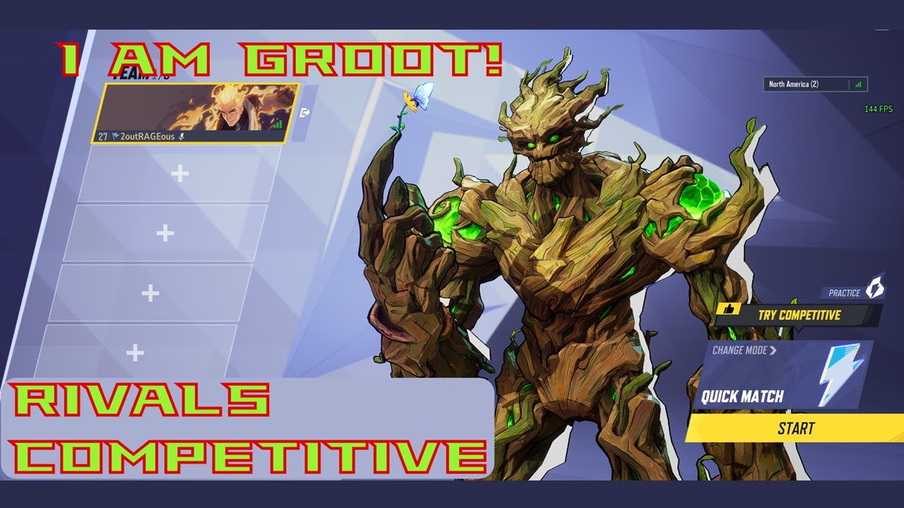 LIVE: I AM GROOT! Marvel Rival Competitive - YouTube