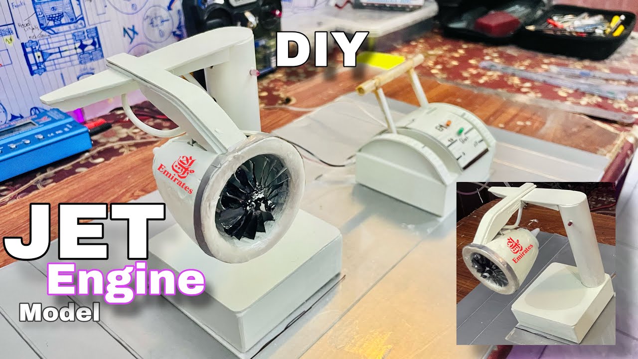 DIY JET engine model with Thrust lever - YouTube