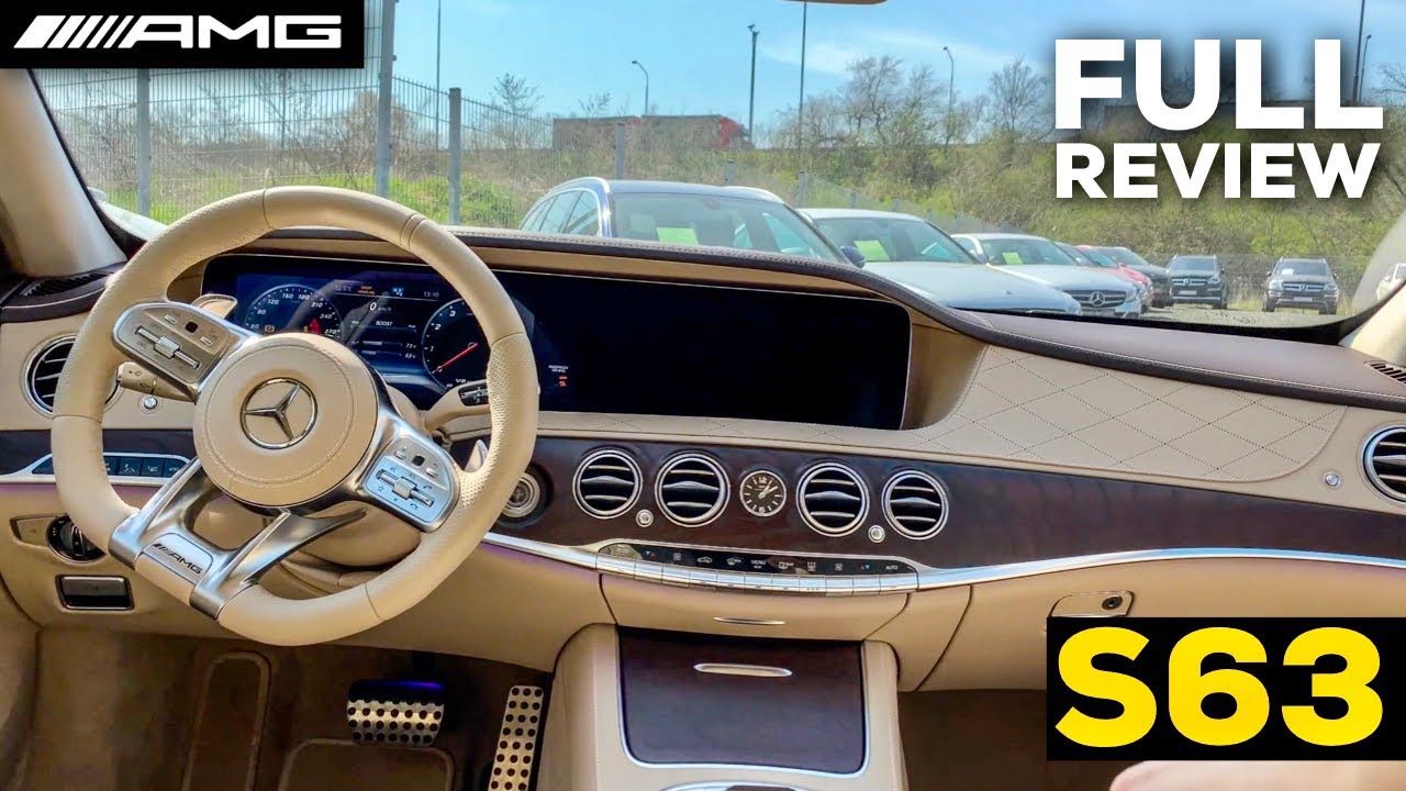 2019 MERCEDES AMG S63 Sedan V8 Full Review LUXURY Interior Exterior ...