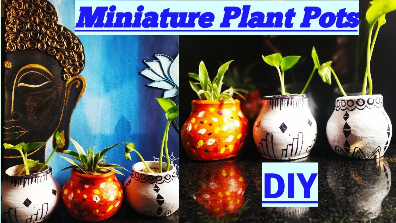 Miniature Plant Pots - DIY Home Decor Tips - YouTube