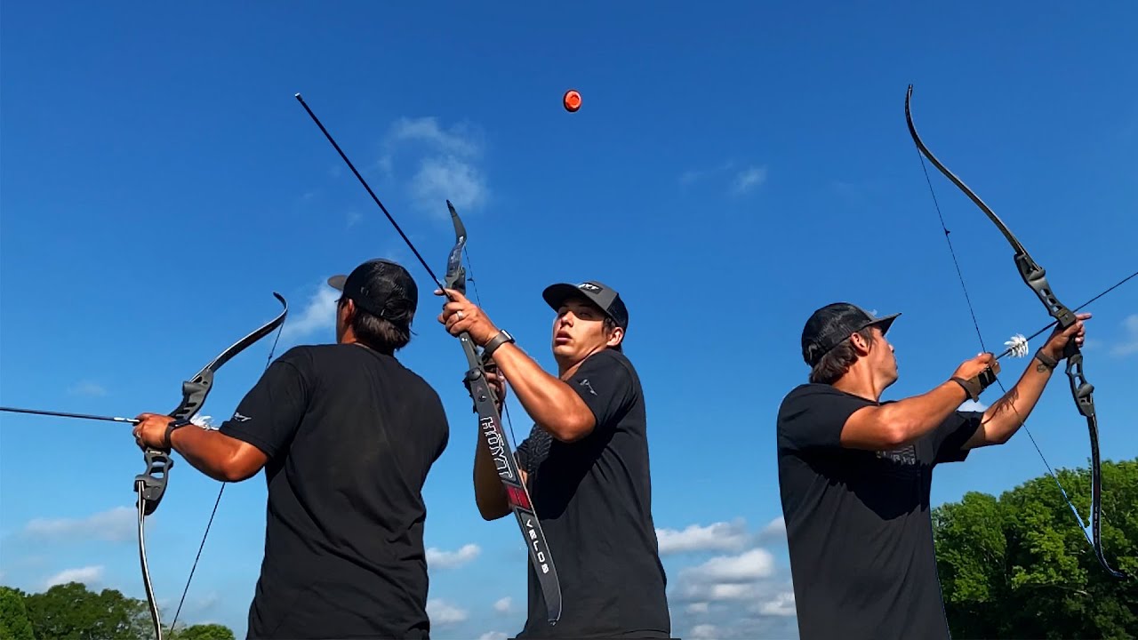 Dizzy Clay Archery challenge James Jean Trickshots - YouTube