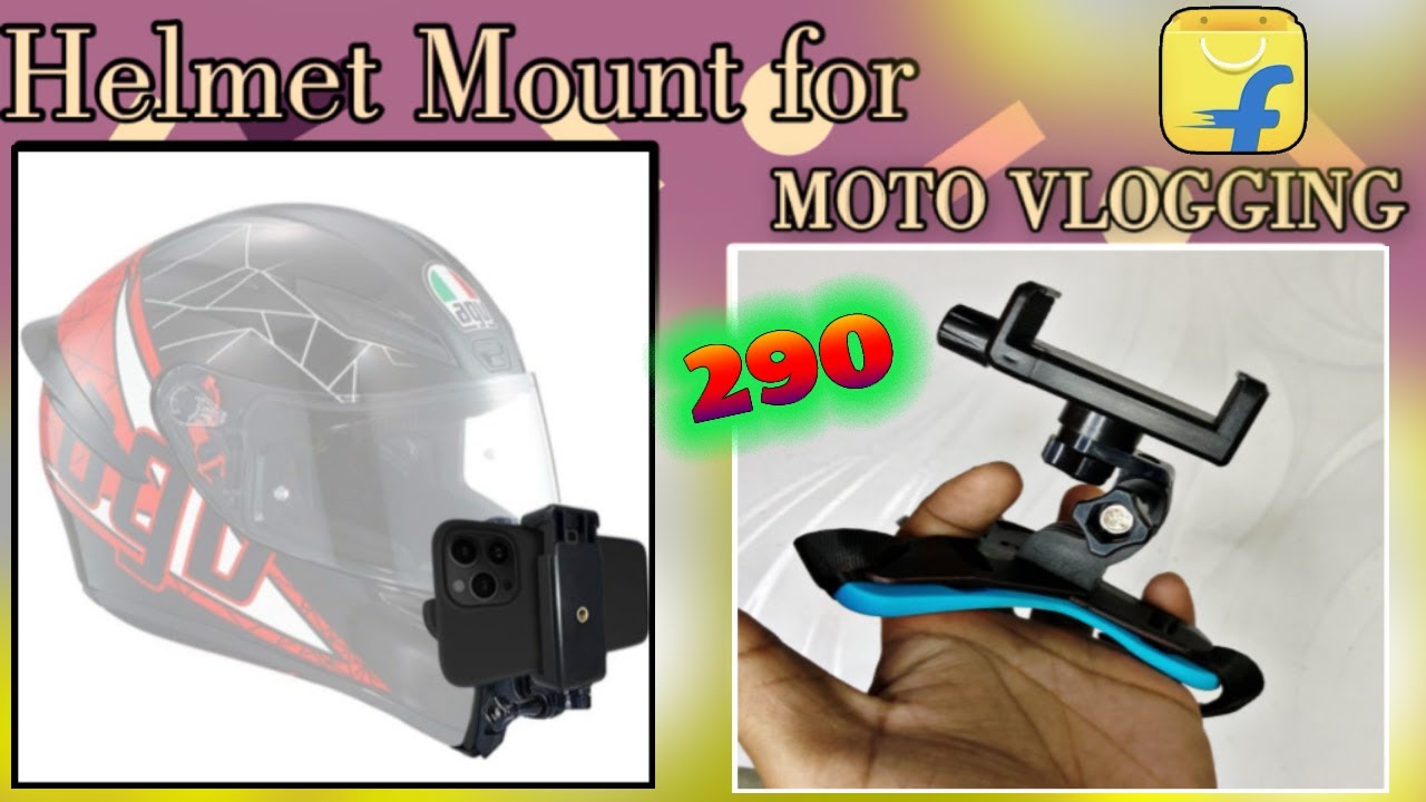 Helmet Mount for Mobile • Helmet tripod for MOTO Vlogging - YouTube