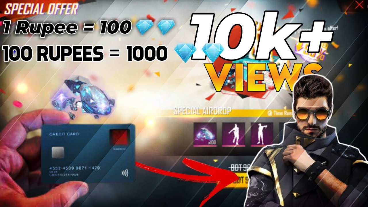 How to top up Free Fire Diamonds By credit or debit card/ Goli soda ...