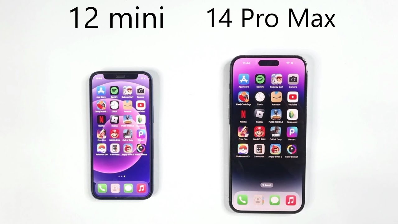 iPhone 12 mini vs iPhone 14 Pro Max - Speed Test! - YouTube