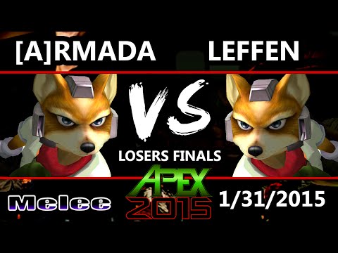Apex 2015 - Armada (Fox) Vs. Leffen (Fox) - Losers Finals - SSBM