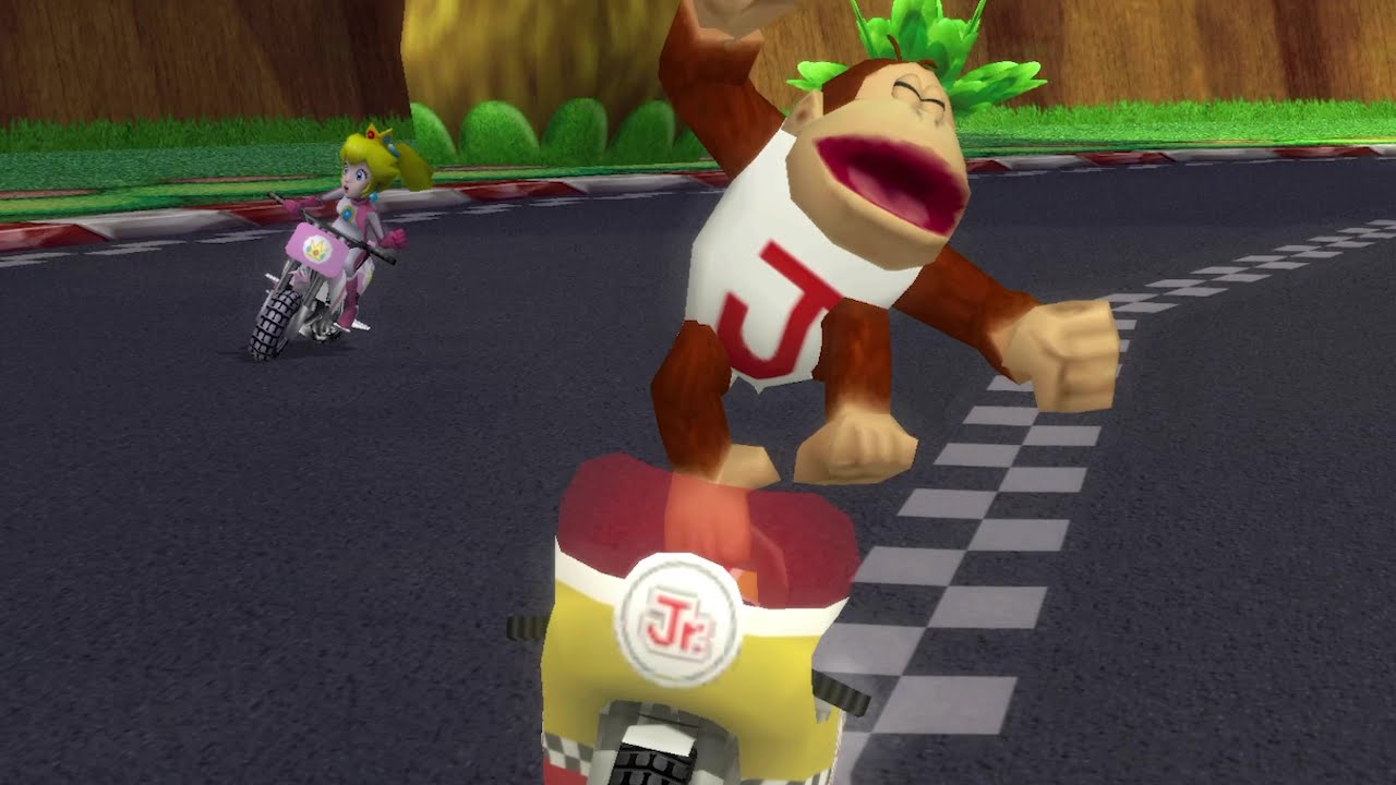 Donkey Kong Jr. in Mario Kart Wii - YouTube
