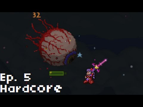Terraria Hardcore - FIRST BOSS!!! [Ep5] - YouTube
