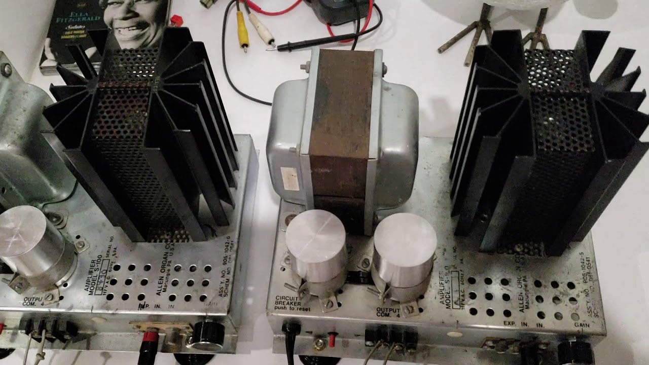 Allen Organ Co. Power Amplifier USA. - YouTube