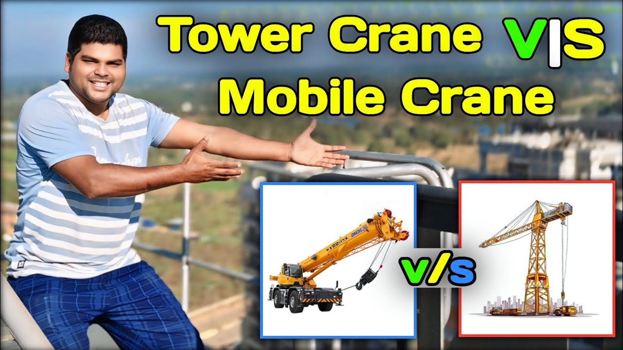 | Tower crane vs mobile crane 🤫 | Tower crane aur mobile crane operator salary in india | - YouTube