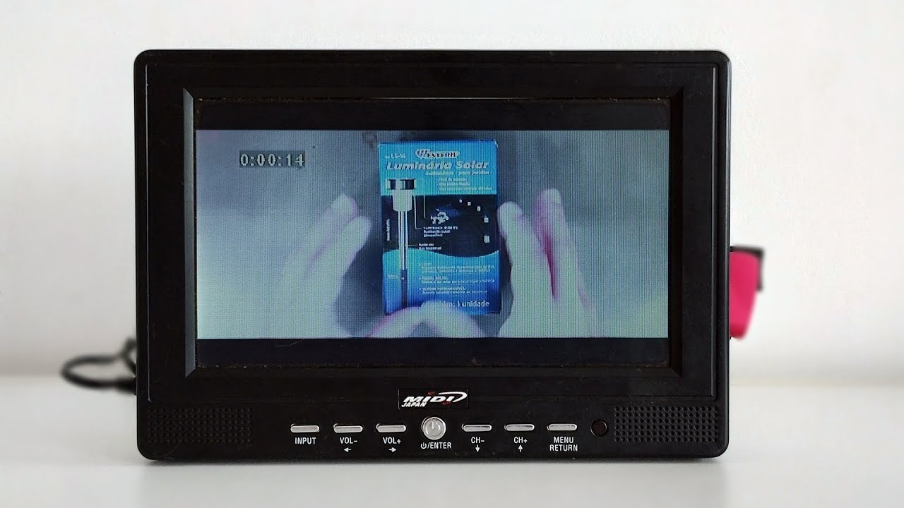 Conserto TV LCD portátil de 7 polegadas não liga - MIDI Japan MD-7552SD - YouTube