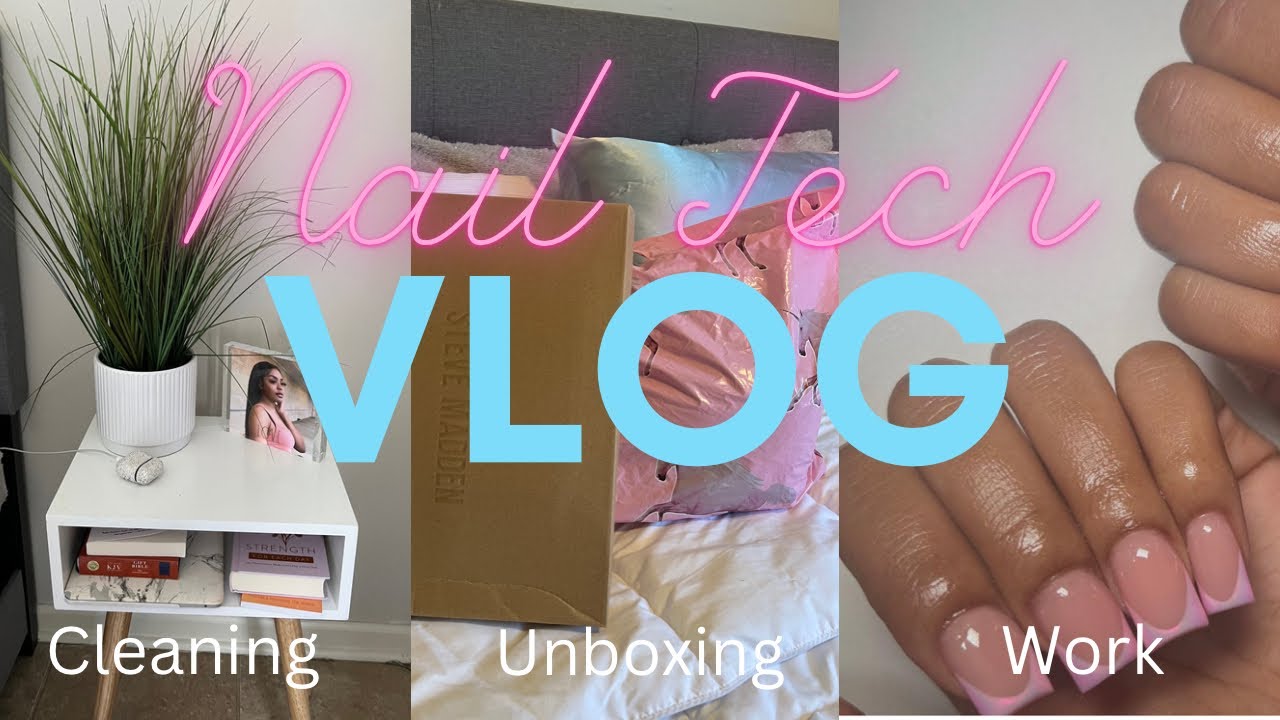 DAY IN A LIFE | Nail Tech Vlog + How much I made in a busy week ‼️ ...