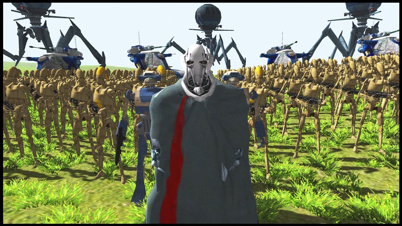 The CIS Battle Droid Army - Men of War: Star Wars Mod Showcase - YouTube