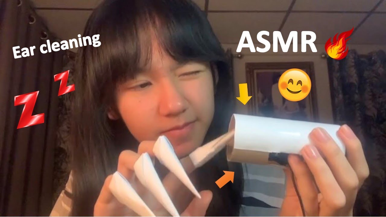 ASMR เเคะหูด้วยนิ้ว เกาไมค์เเรงๆก่อนนอน😊🌈 thai ear cleaning - YouTube