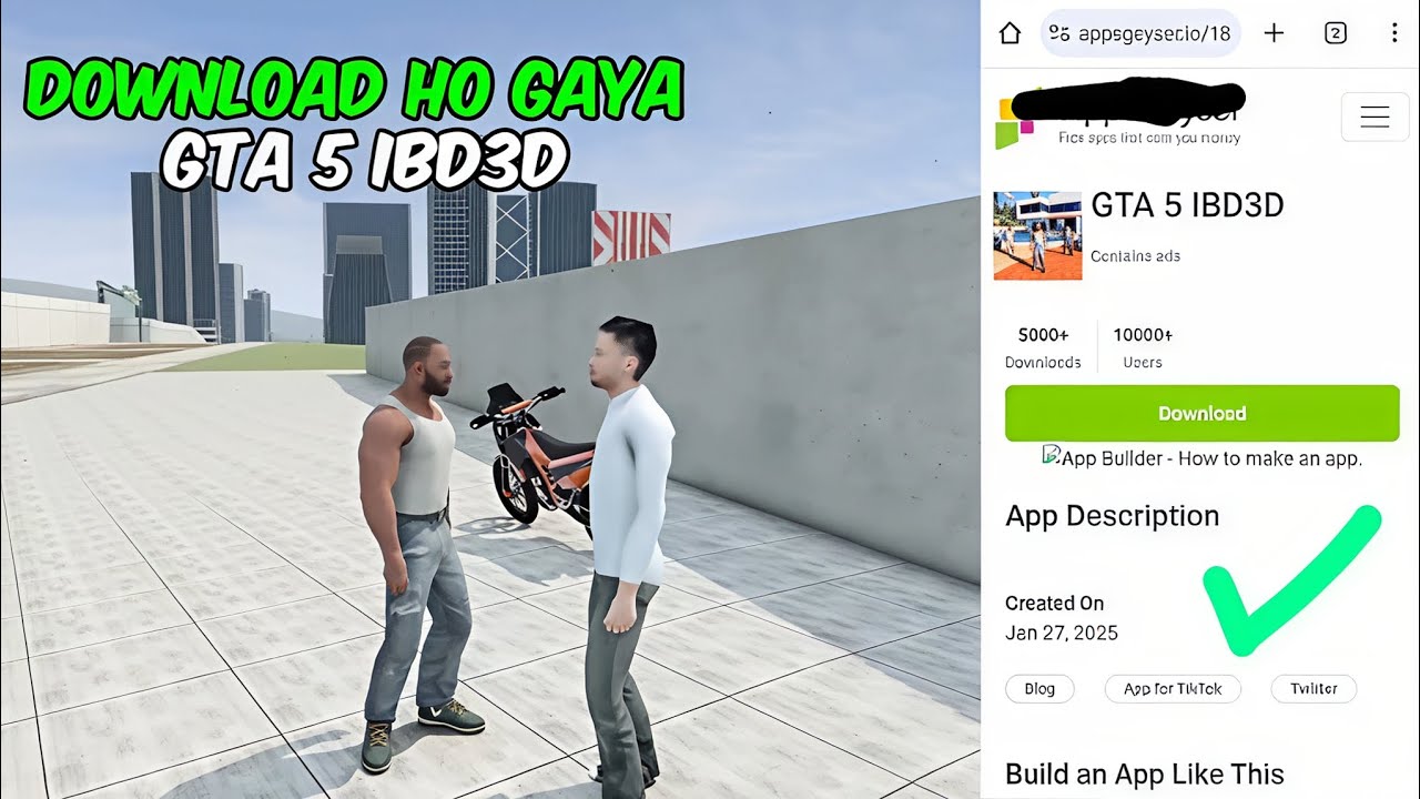 How to Download GTA 5 IBD3D in Indian Bikes Driving 3d - YouTube