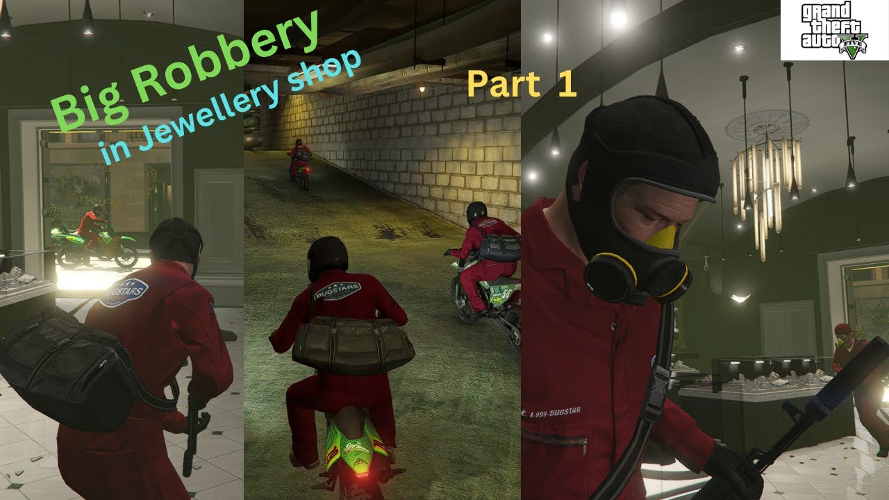 Big robbery in GTA 5 / Jewellery hiest in GTA 5 /gta v robbery / gta 5 ...