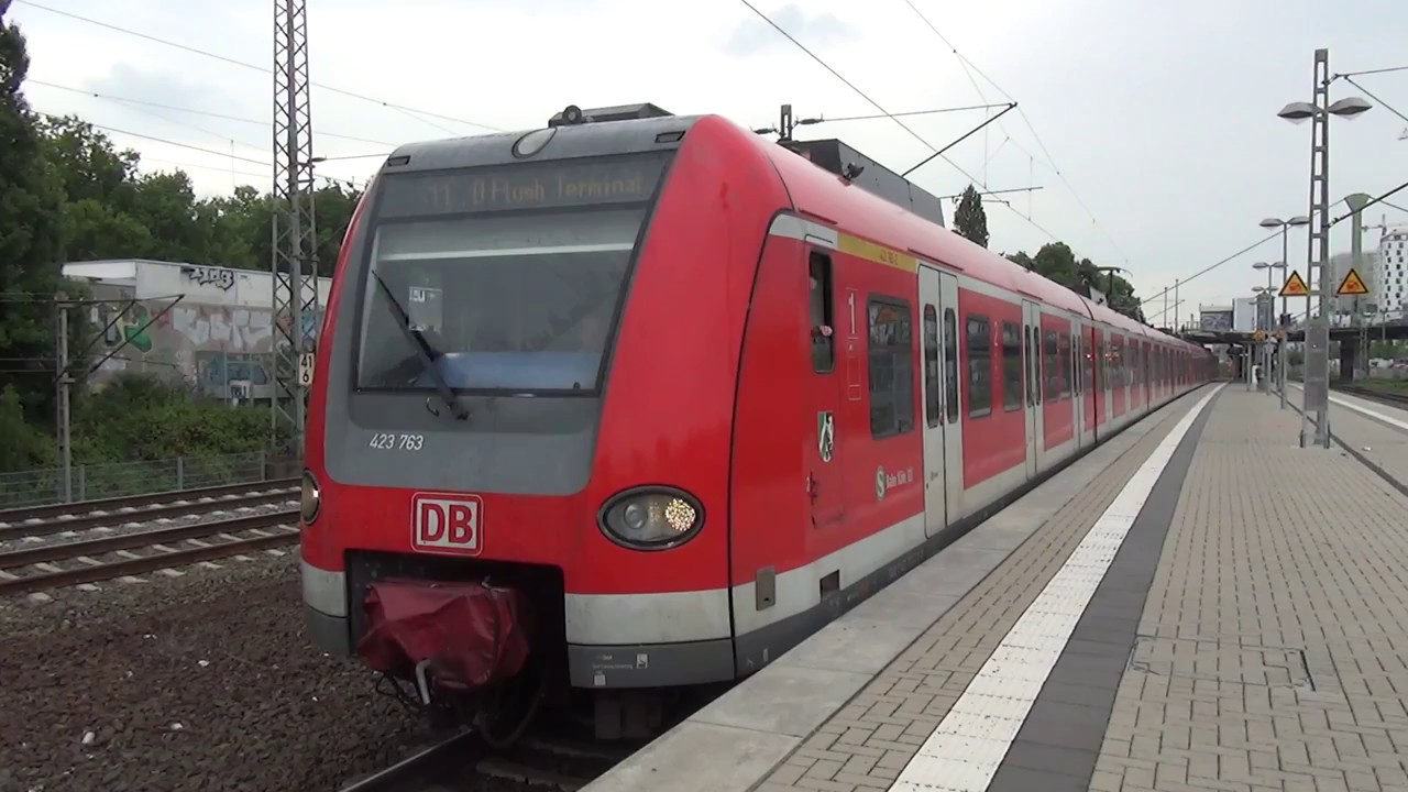 DB 423 763 + 423 254 | S-Bahn Rhein-Ruhr | Station Düsseldorf Zoo - YouTube
