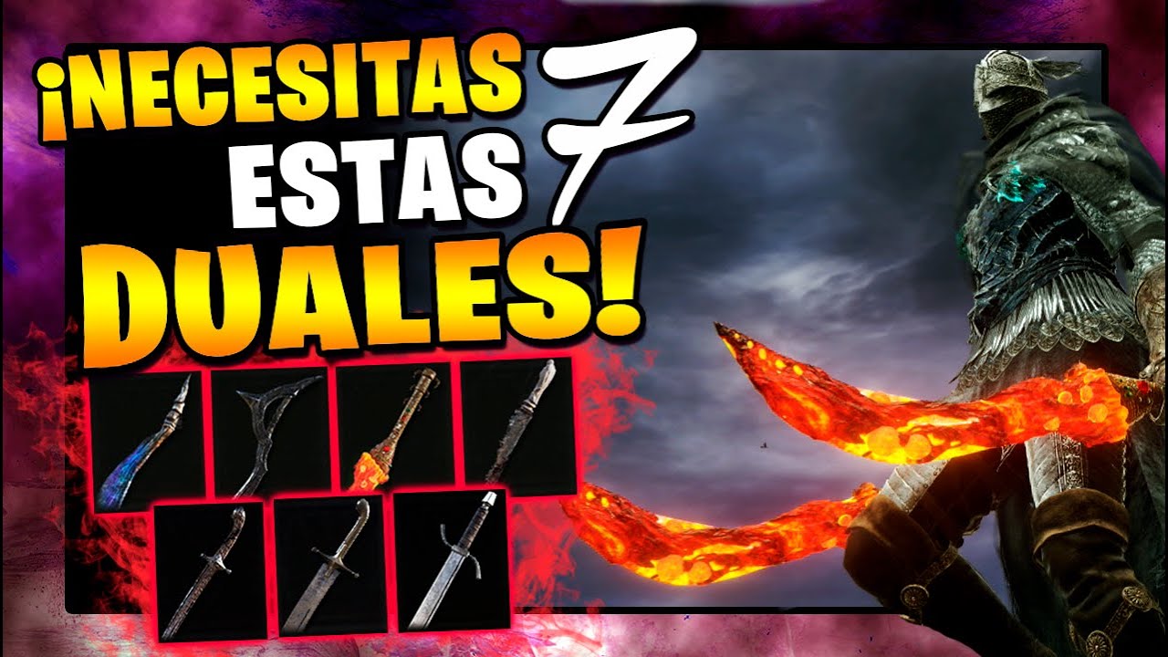 Elden Ring Destroza con las 7 MEJORES ESPADAS CURVAS para tu BUILD DUAL ...
