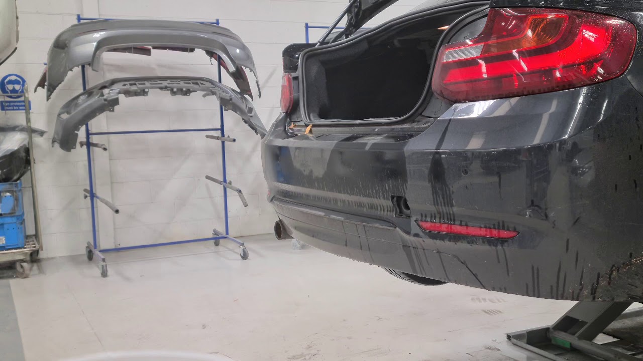 how to remove back bumper on a 2016 Bmw 2 Series... - YouTube