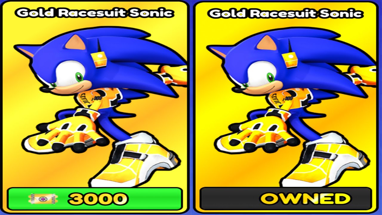 [🐾EVENT] Sonic Speed Simulator - GOLD RACESUIT SONIC NEW CHARACTER ...