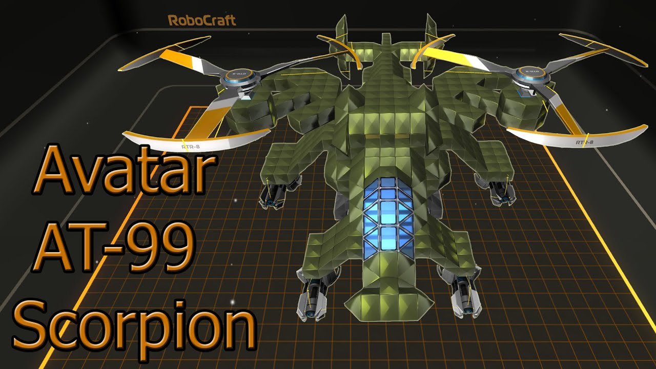 Robocraft (ITA) - Avatar AT-99 Scorpion Build/GP - Un elicottero Enorme ...