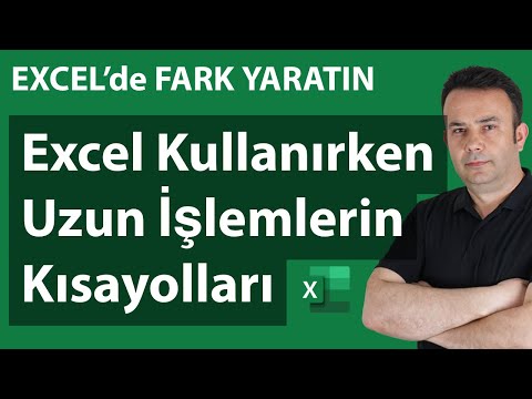 Excel'de Zaman Kazanmak İçin  Bilmeniz Gereken Kısayollar.