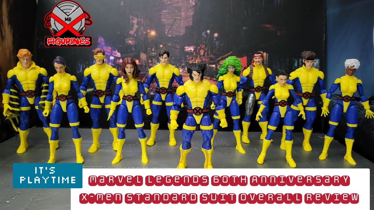 Hasbro Marvel Legends 60th Anniversary X-Men Standard Suit Playtime and ...