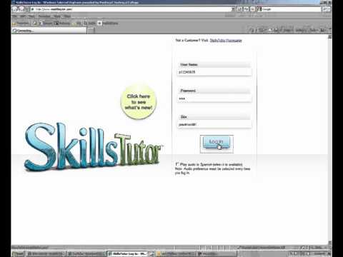 Log in to My Skills Tutor - YouTube