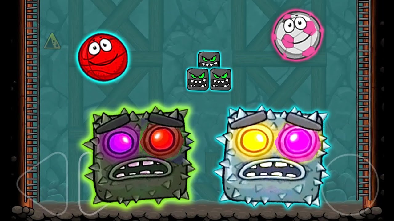 RED BALL 4 - PINK SOCCER BALL VS RED BASKET BALL FUSION BOSS BATTLE ...