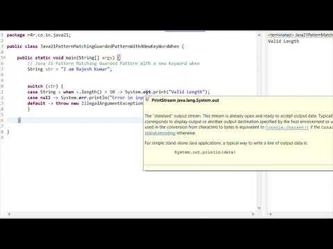 Java 21 Pattern Matching Guarded Pattern With a new Keyword when - YouTube
