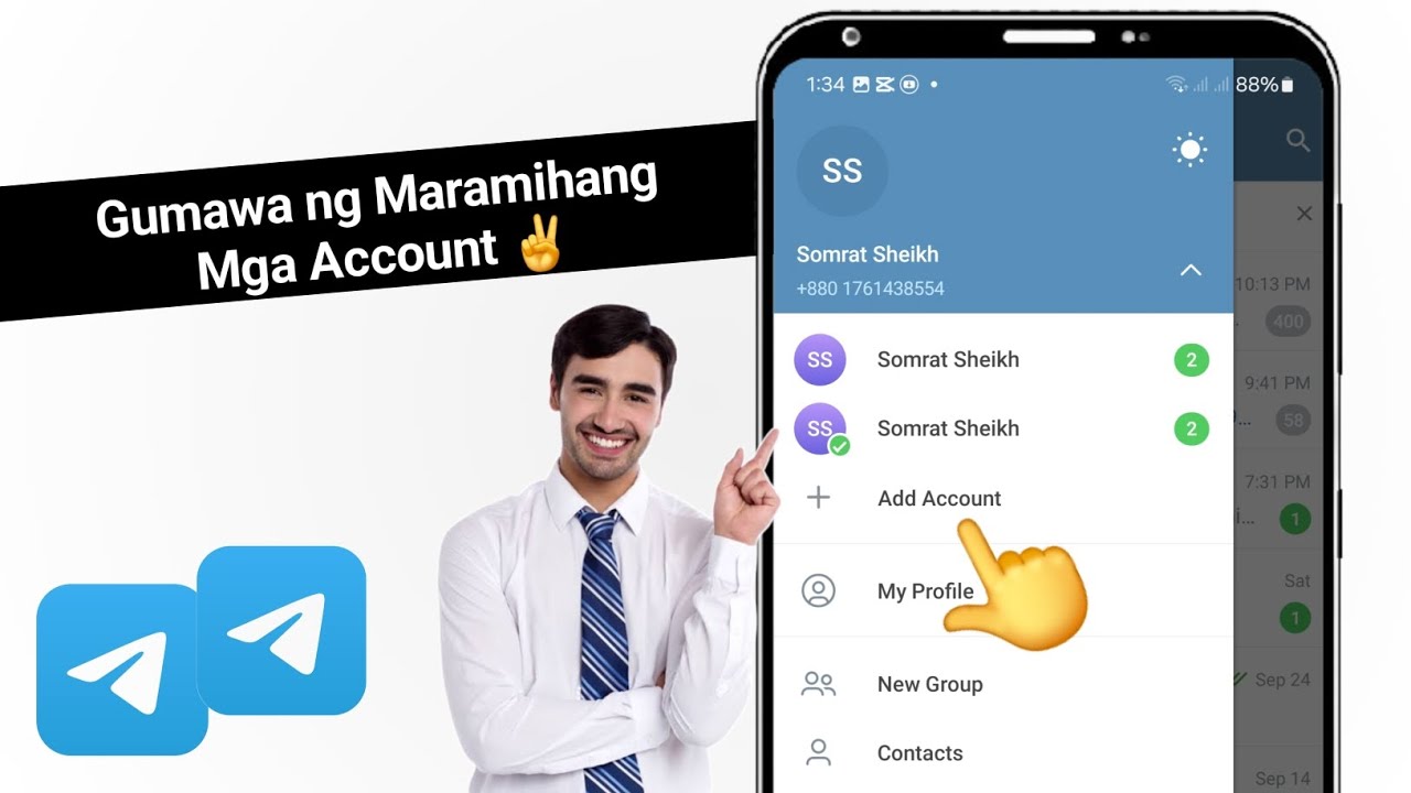 Paano gumawa ng maraming telegram account sa android || Paano i-clone ...