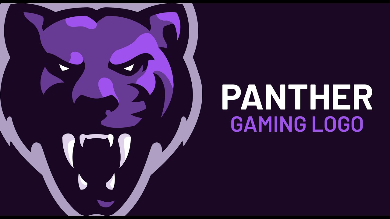 Panther Gaming Mascot Logo | Speed Art - YouTube