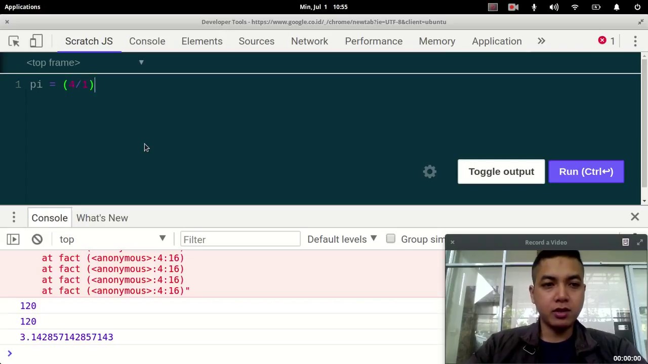 Compute factorial and Pi with Functional Recursion - YouTube