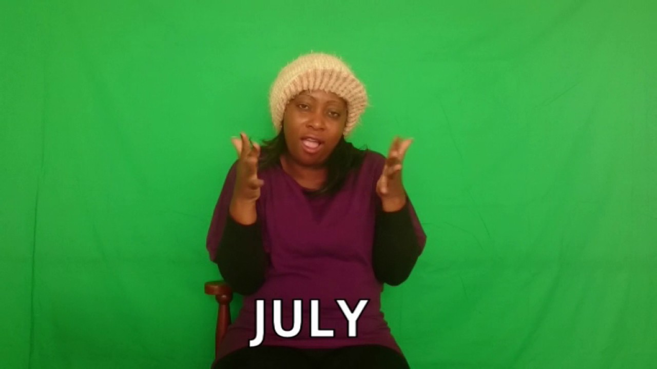 Zimbabwean Sign Language Vocabulary MONTHS - YouTube