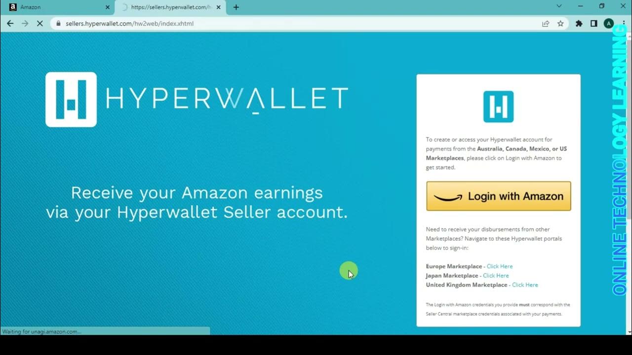 How to create hyperwallet amazon seller account | hyperwallet amazon seller 2022 - YouTube
