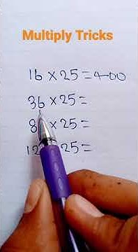 Multiply by 25 in 2 sec🔥🔥/Maths Tricks / Fast Calculation Tricks / #mathshorts #shorts - YouTube