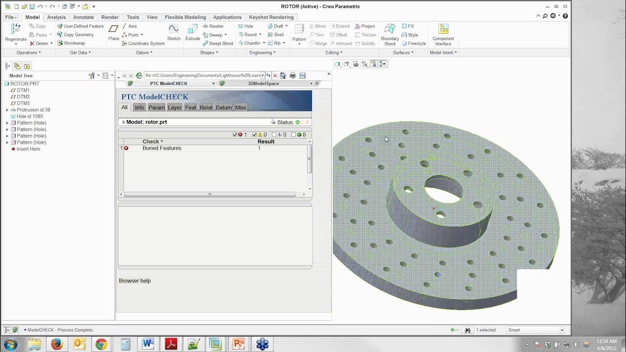 Creo Modelcheck - YouTube