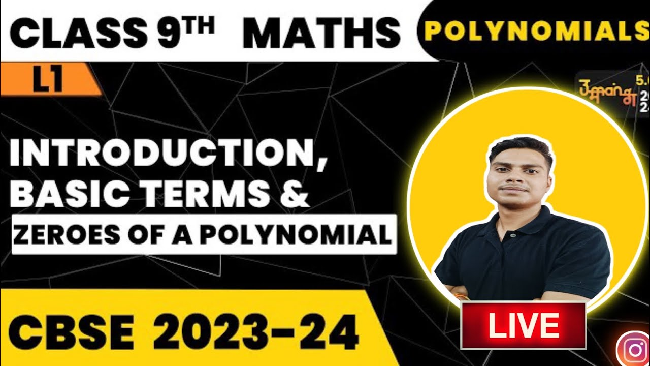 Class 9 Maths, Chapter 2, Introduction to Polynomials | Exercise 2.1 ...