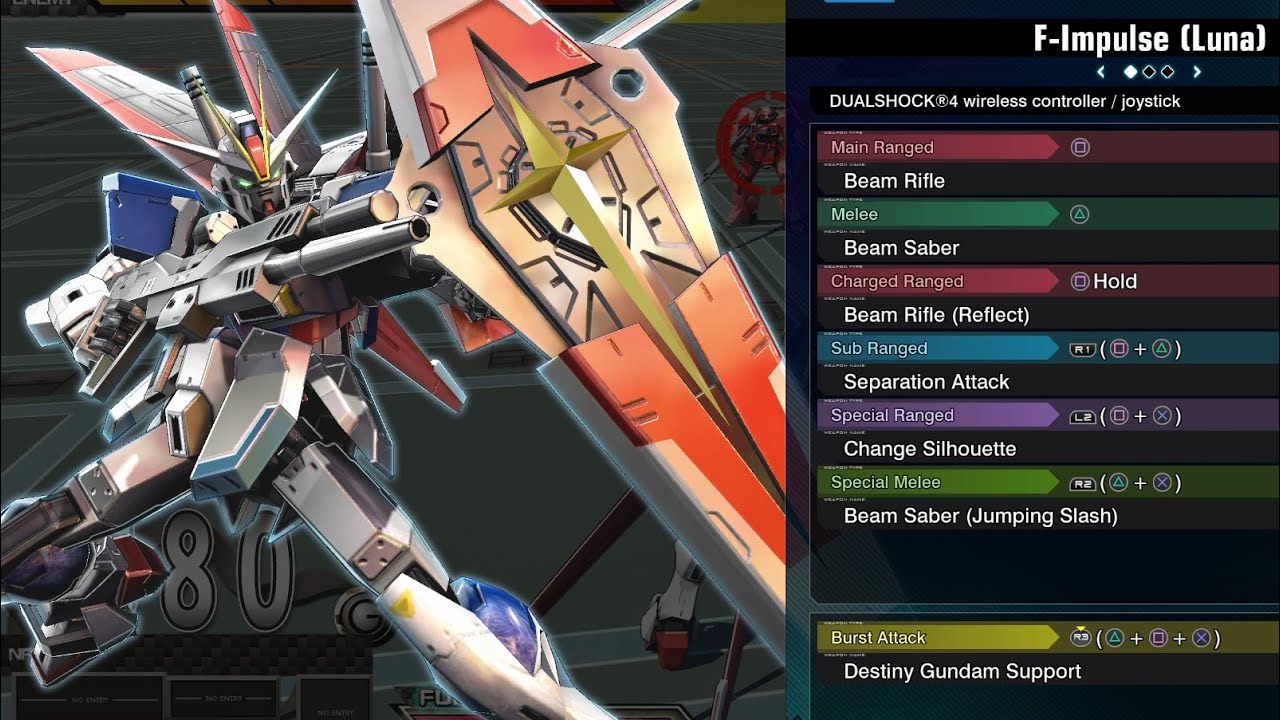 Impulse Gundam (Lunamaria) - Gundam Extreme Versus Maxi Boost ON Combo ...