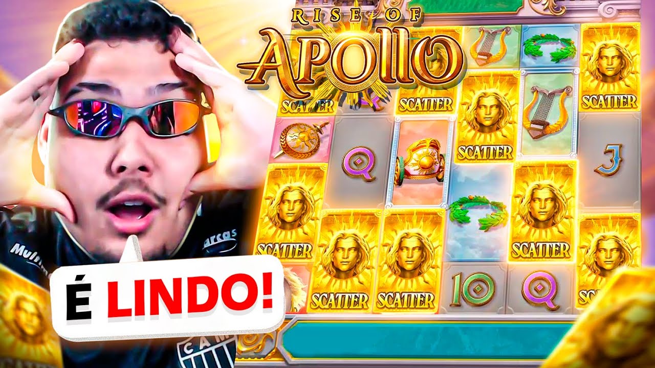TESTEI O SLOT MAIS BONITO DA PG! SERÁ QUE ELE PAGA? *Rise Of Apollo ...