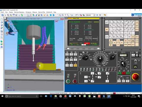 Swansoft CNC Simulator FANUC 18M Controller Centre Origin Program